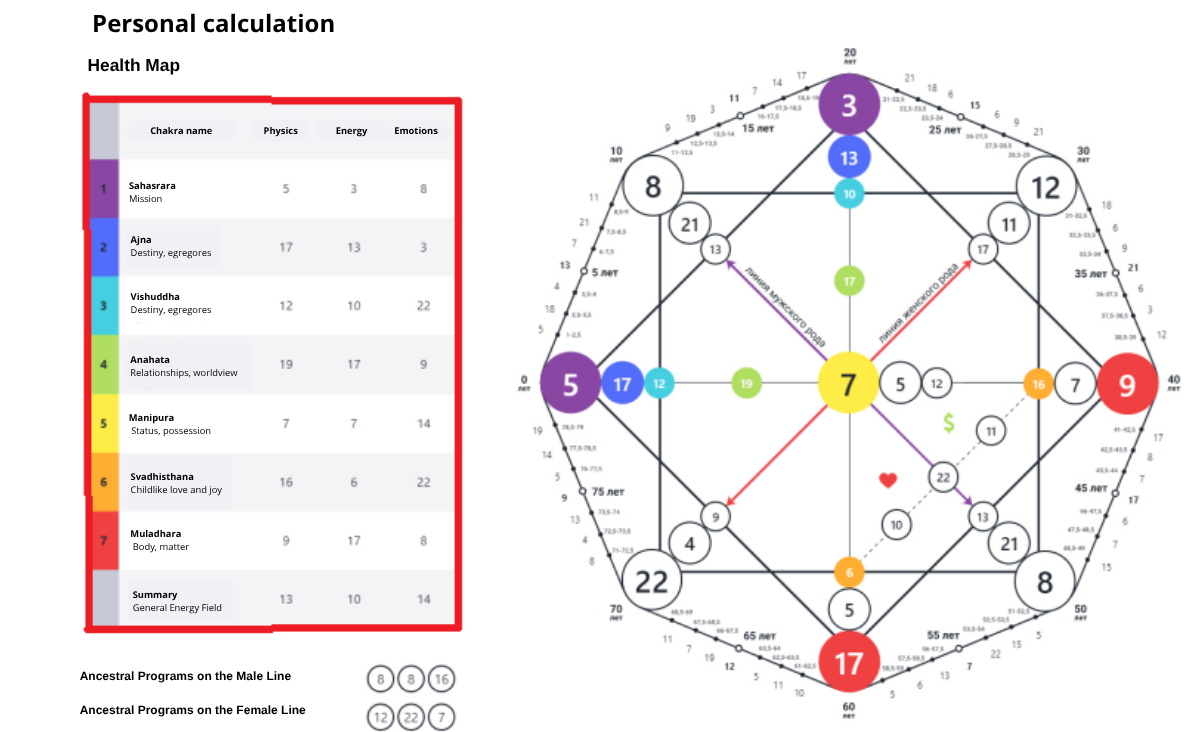 Health chart in the matrix of fate: What is it and how to decipher it ...